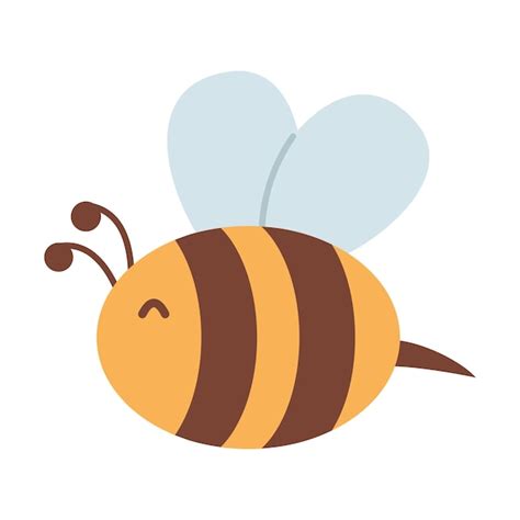 Premium Vector Vector Illustration Of Cute Bee Honey Bee In Flat