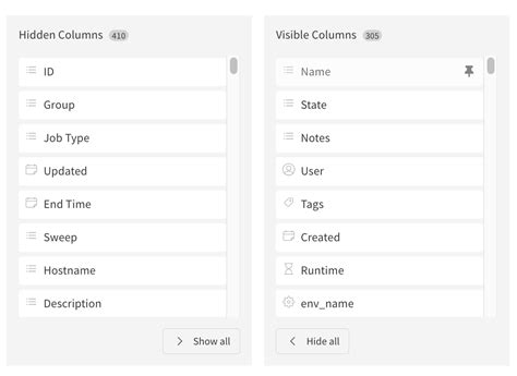 [feature] don t automatically add new columns to the wandb project