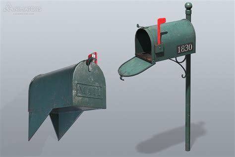 Low Poly Mailbox 01 3d Exterior Unity Asset Store