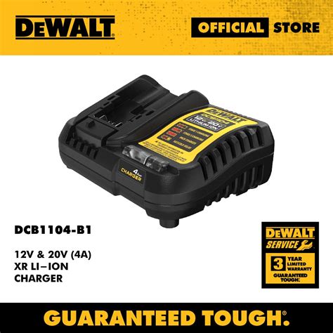 Dewalt Dcb1104 B1 12v20v Xr 4a Compact Charger Pengecas Shopee