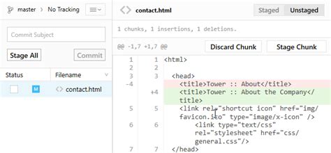 Inspecting Changes With Diffs Learn Git Ebook GUI Edition