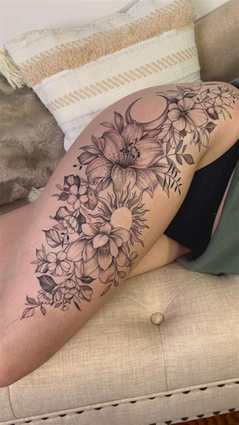 Tattoo In 2023 Hip Thigh Tattoos Leg Tattoos Women Thigh Tattoos Women