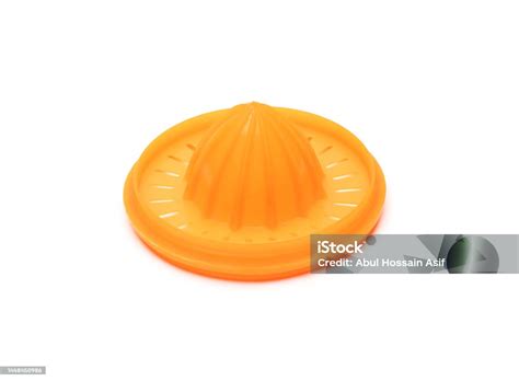 Tutup Tutup Pemeras Lemon Atau Jeruk Yang Diisolasi Dengan Latar Belakang Putih Foto Stok