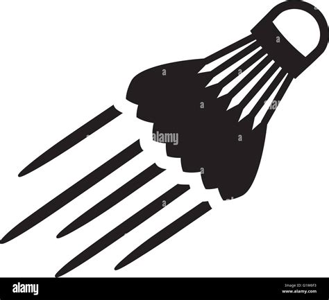 Badminton Shuttlecock Flight Stock Vector Image And Art Alamy