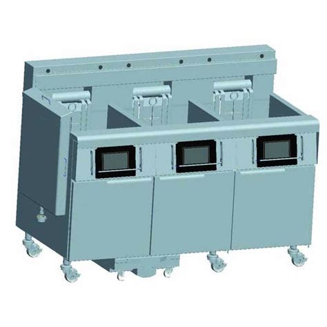 Frymaster 3fqe60u 240v Triple 60 Lb Floor Fryers With Filterquick