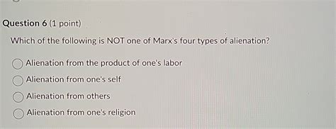 Solved Question 6 1 ﻿pointwhich Of The Following Is Not