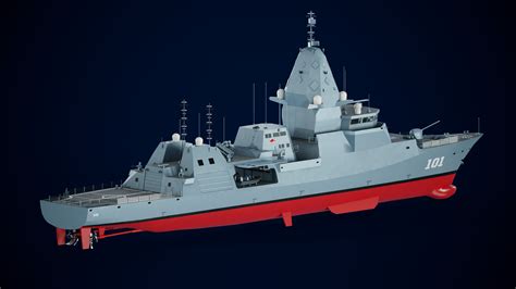 3d Hunter Class Frigate Turbosquid 1776792