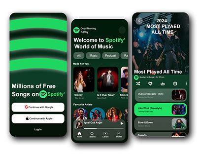 Spotify Ui App Design Projects Photos Videos Logos Illustrations