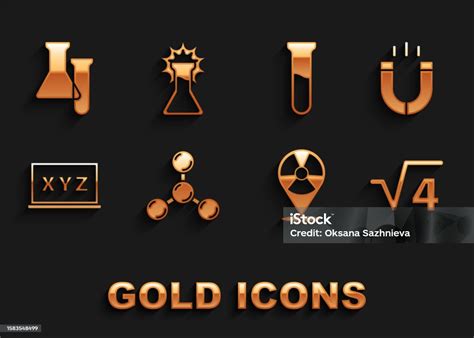 분자 자석 4글리프의 제곱근 위치의 방사성 Xyz 좌표계 시험관 및 플라스크 아이콘을 설정합니다 벡터 0명에 대한 스톡 벡터 아트 및 기타 이미지 Istock