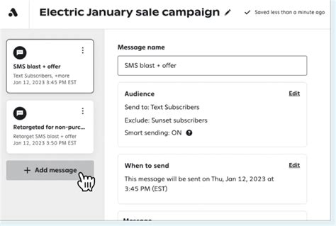 Send A Multiple Message Text Campaign With Campaign Composer Attentive