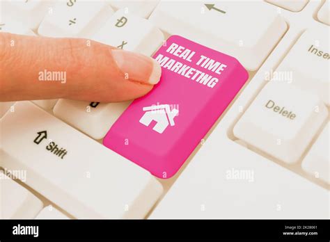 inspiration showing sign real time marketing concept meaning creating a strategy focused on