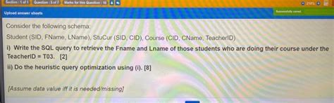 Solved Section 1 Of 1 Question 5 Of 7 Marks For This