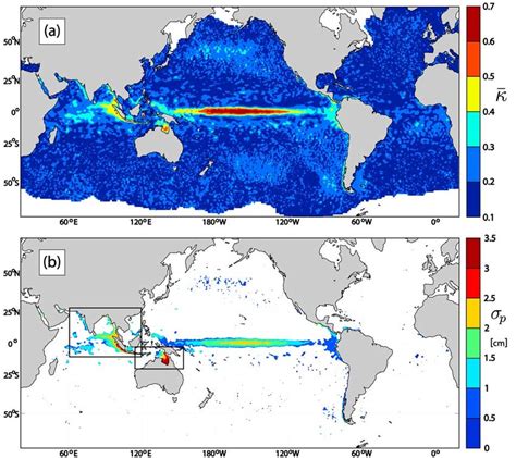Global Maps Of The Amount Of Global Sea Level Variability Related To