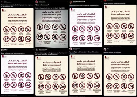 Graphic Showing Acts Prohibited During Fifa World Cup At Qatar Is Fake Boom