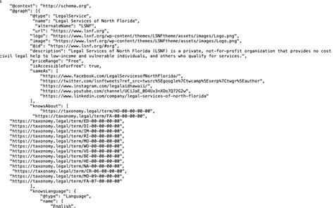 Get Legal Schema Markup On Drupal Legal Help Online Dashboard