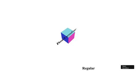 ScrollControl Drei Working Codesandbox