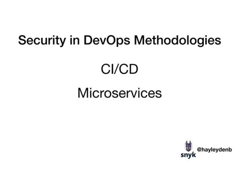 Building A DevSecOps Pipeline Around Your Spring Boot Application PPT