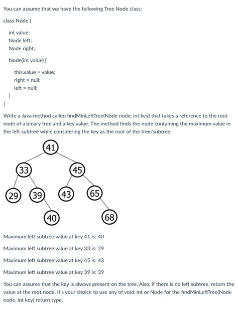 Solved You Can Assume That We Have The Following Tree Node Chegg