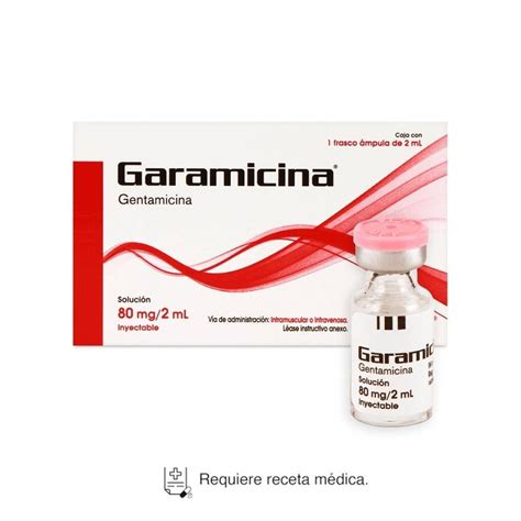 Garamicina Gentamicina 80 Mg 2 Ml Solución Inyectable 2 Ml Walmart