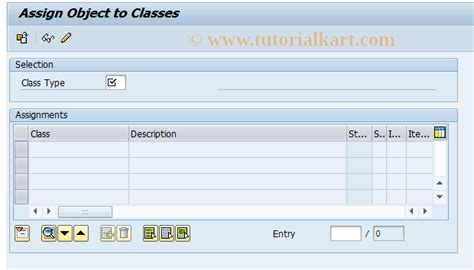 CL SAP Tcode Assign Object To Classes