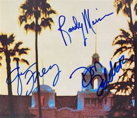 Lot Detail The Eagles Rare Fully Band Signed Hotel California
