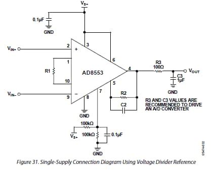 Vref Question With Single Supply Q A Instrumentation Amplifiers EngineerZone