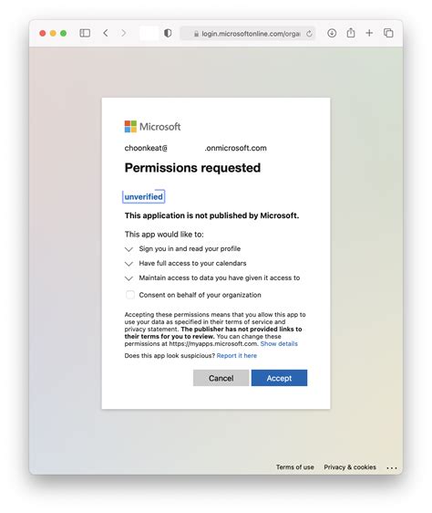 Show Permissions Requested Again Microsoft Qanda