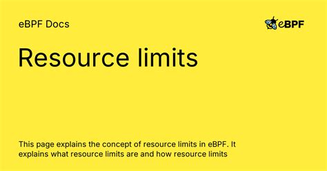 Resource Limits Ebpf Docs