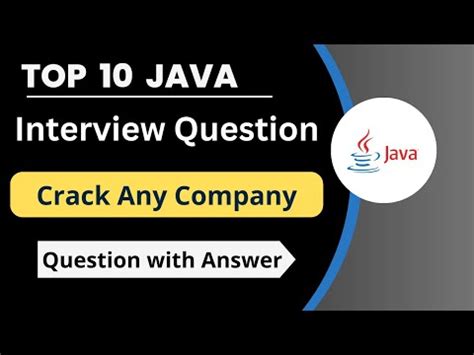Top 10 Java Interview Questions | Java Interview Questions And Answers | Company Question |Viva ...