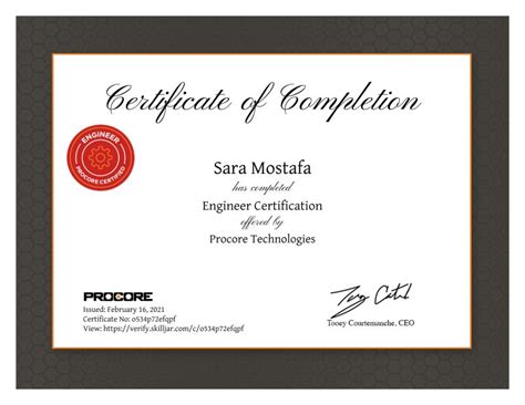 Procorecertification Sara Mostafa 18 Comments
