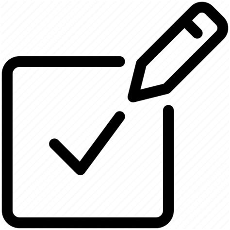 Checkmark Pencil Check Compose Tick Success Icon Download On