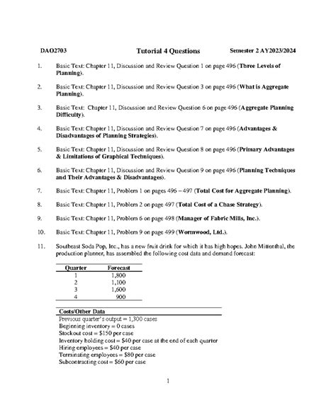 Tutorial 4 Questions Tut 1 Dao2703 Tutorial 4 Questions Semester 2 Ay 2023 202 4 Basic Text