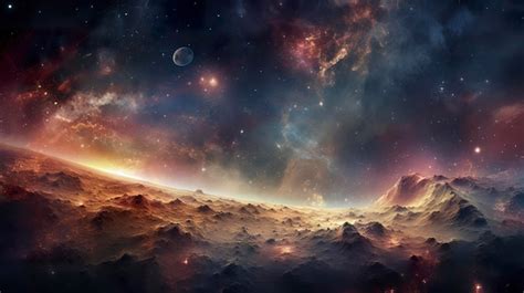 Premium Ai Image Concept Of Nebula With Galaxies In Deep Space Cosmos