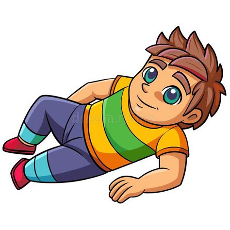 Man Lies Vector Kawaii Stock Vector Illustration Of Vector 319461770