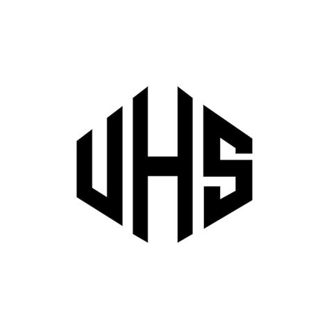 Premium Vector Uhs Letter Logo Design With Polygon Shape Uhs Polygon