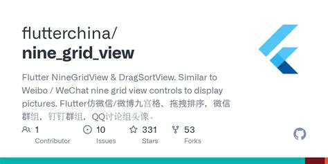 GitHub Flutterchina Nine Grid View Flutter NineGridView DragSortView Similar To Weibo
