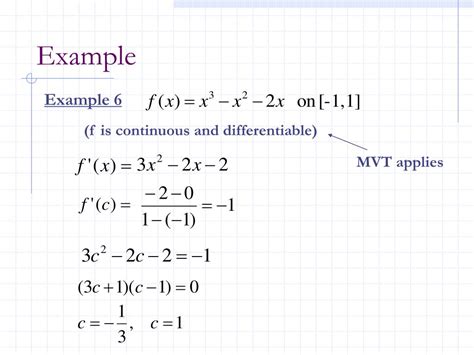 PPT 3 2 Rolles Theorem And The Mean Value Theorem PowerPoint Presentation ID 257341