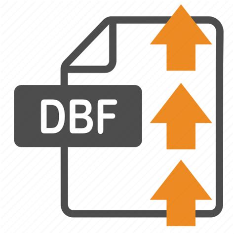 Dbf Document Extension File Format Upload Icon Download On Iconfinder