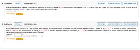 Solved 4 [ 1 Points] Details Sercp11 6 4 P 032 My Notes
