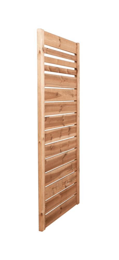 Płot Drewniany Deskowy W Ramie 180x90x4 Brązowy Wooder