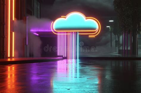 Technology Networking And Digital Communication In Business With The Concept Of Cloud Computing