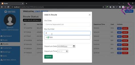 Simple Bus Ticket Booking System Project In Php With Source Code And