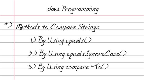 How To Compare Two Strings In Java String Comparison Simplified Youtube