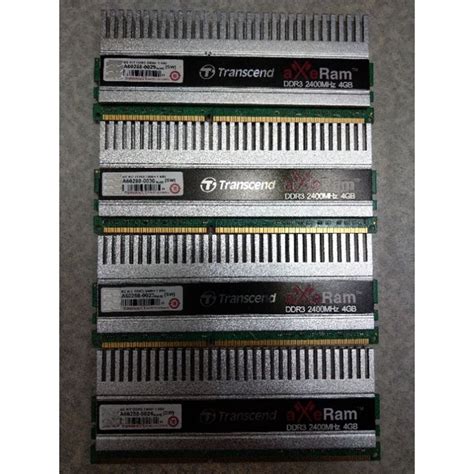 創見 Axeram Ddr3 2400 超頻記憶體 每隻4g 2隻一對下標 二手良品 蝦皮購物