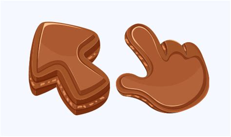 Custom Cursor Custom Cursor Chocolate Texture Theme Cursor Space