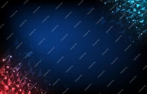 Premium Vector Abstract Background Of Futuristic Technology Plexus Internet Connection Fragment