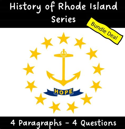 Rhode Island State History Series 10 Assignment Bundle Reading