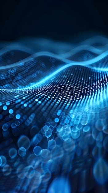 Captivating Abstract Digital Waveforms And Binary Code Patterns Showcasing Modern Data