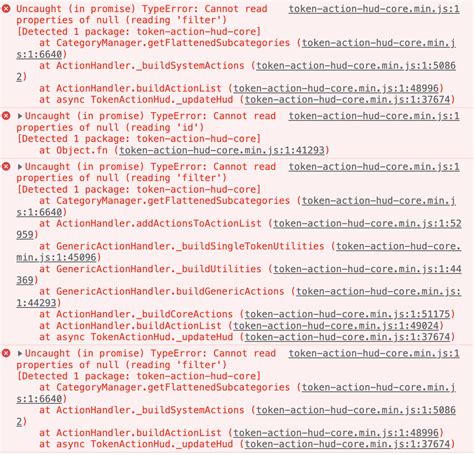 BUG Can T Open HUD After Updating From Previous Token Action Hud Module Issue