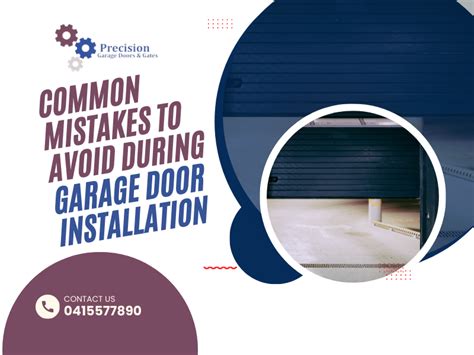 Common Mistakes To Avoid During Garage Door Installation